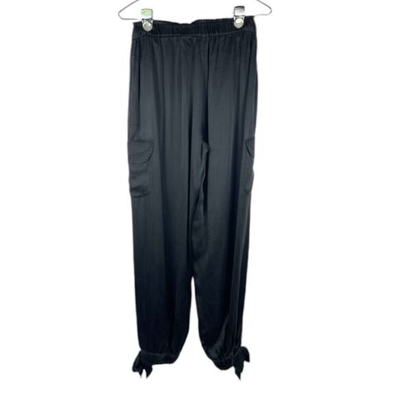 Cache | Pants & Jumpsuits | Vintage Y2k Cache Silk Black Cargo Jogger ...